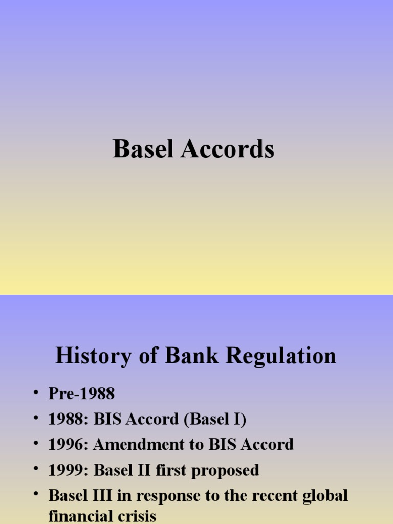 Basel Accords | PDF | Basel Ii | Basel Iii