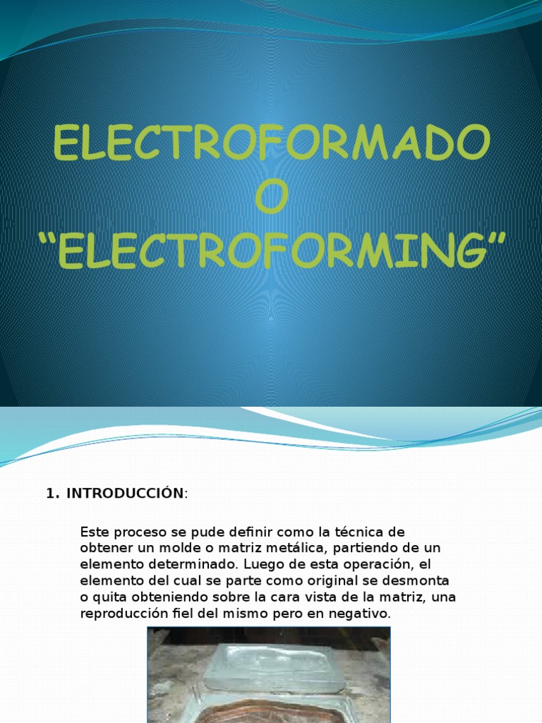 Electroformado | PDF