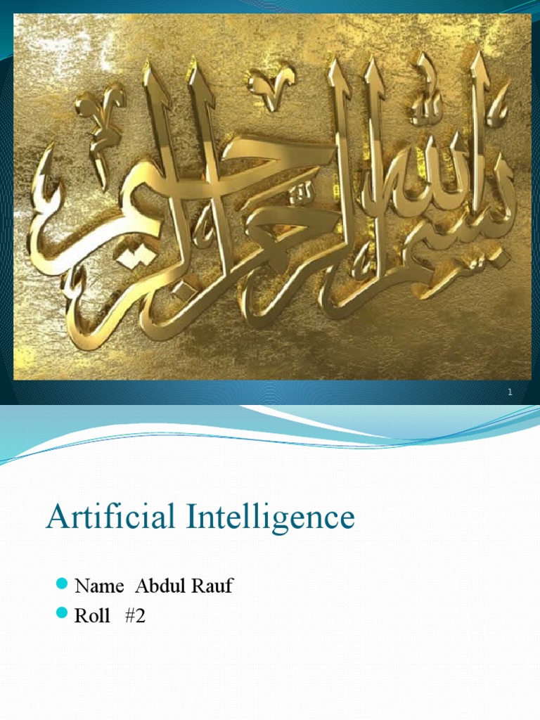 Artificial Intelligence Presentation | PDF | Robot | Robotics