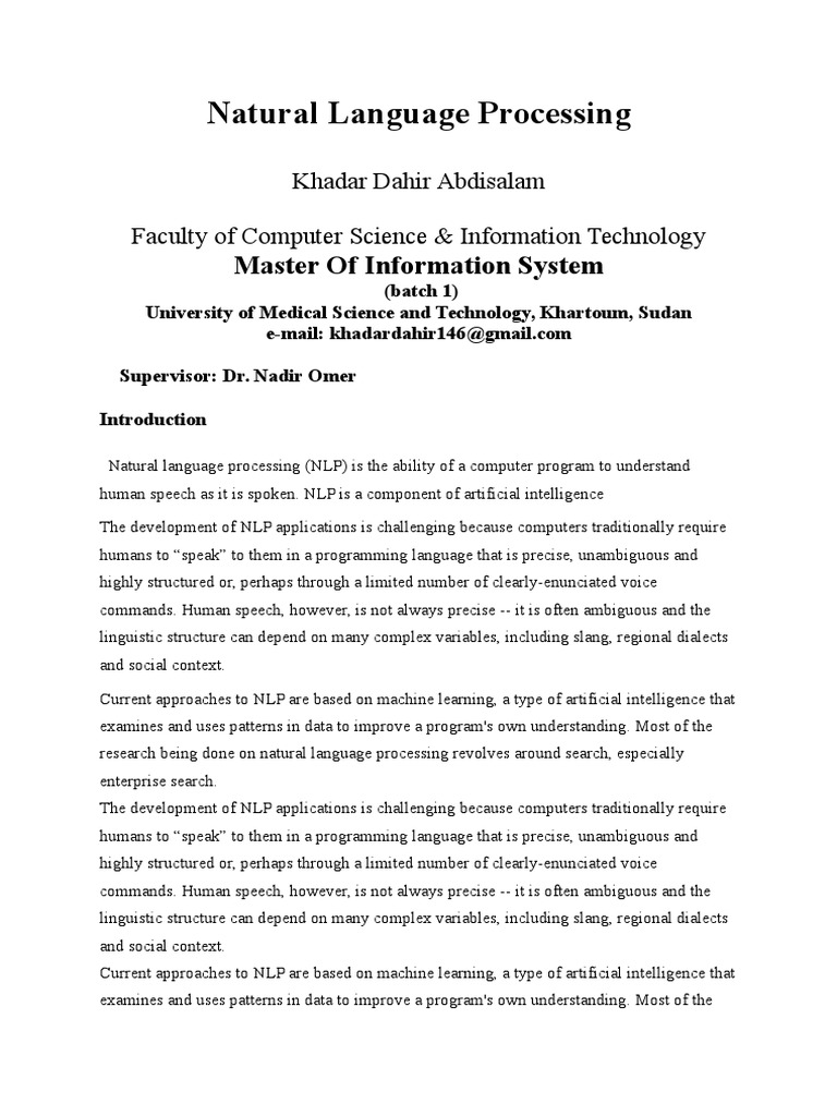 Natural Language Programming | PDF | Artificial Intelligence ...