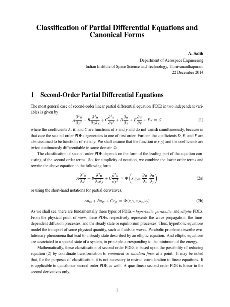 Canonical Form | Partial Differential Equation | Eigenvalues And Eigenvectors