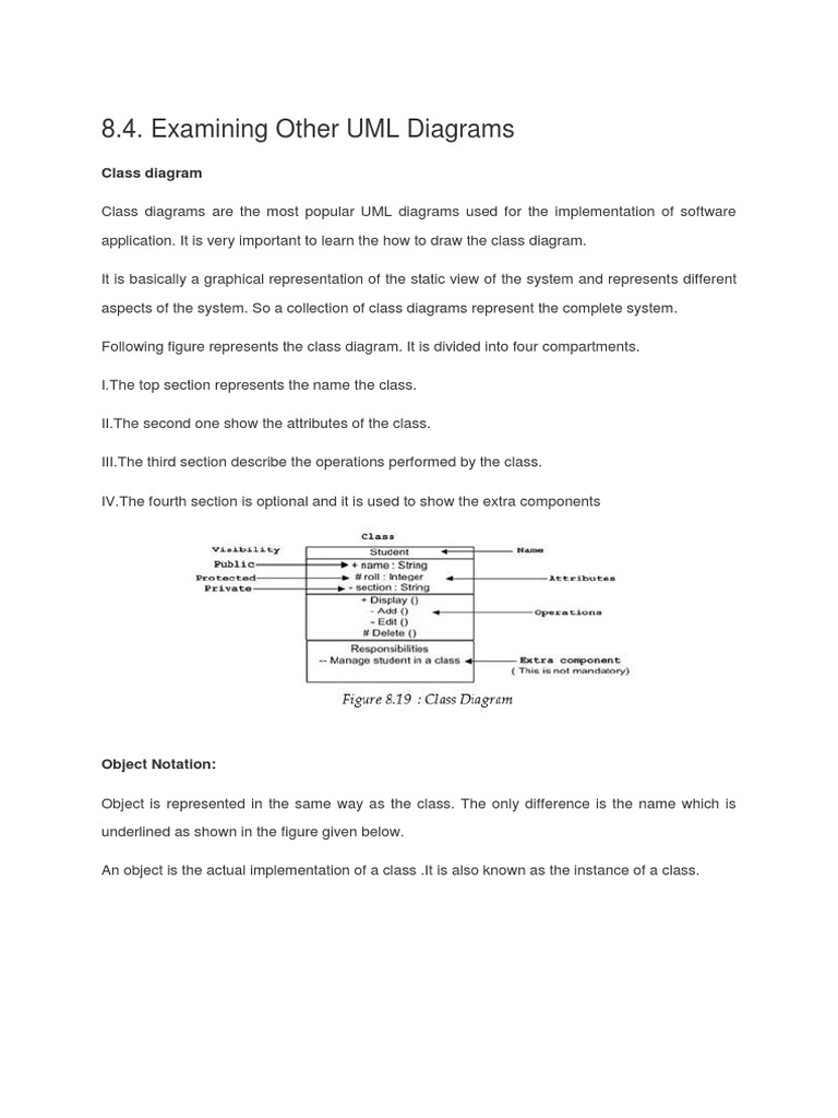 8.4. Examining Other UML Diagrams | PDF | Class (Computer Programming ...