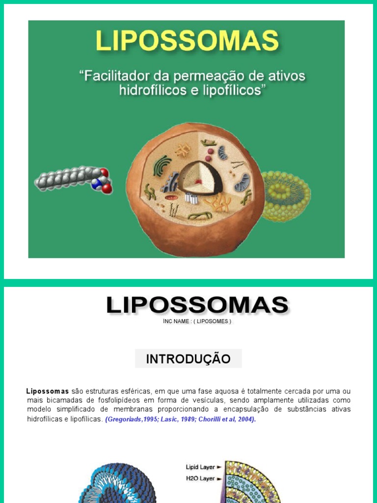 Lipossomas | PDF | Lipossoma | Pele