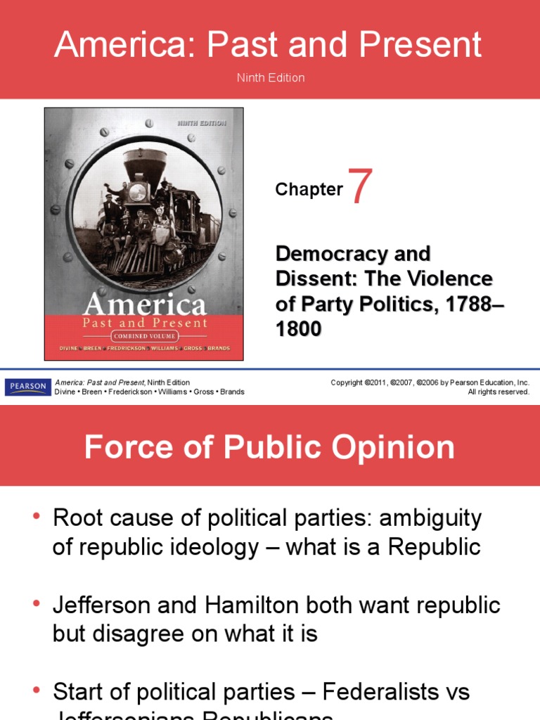 America: Past and Present: Democracy and Dissent: The Violence of Party ...