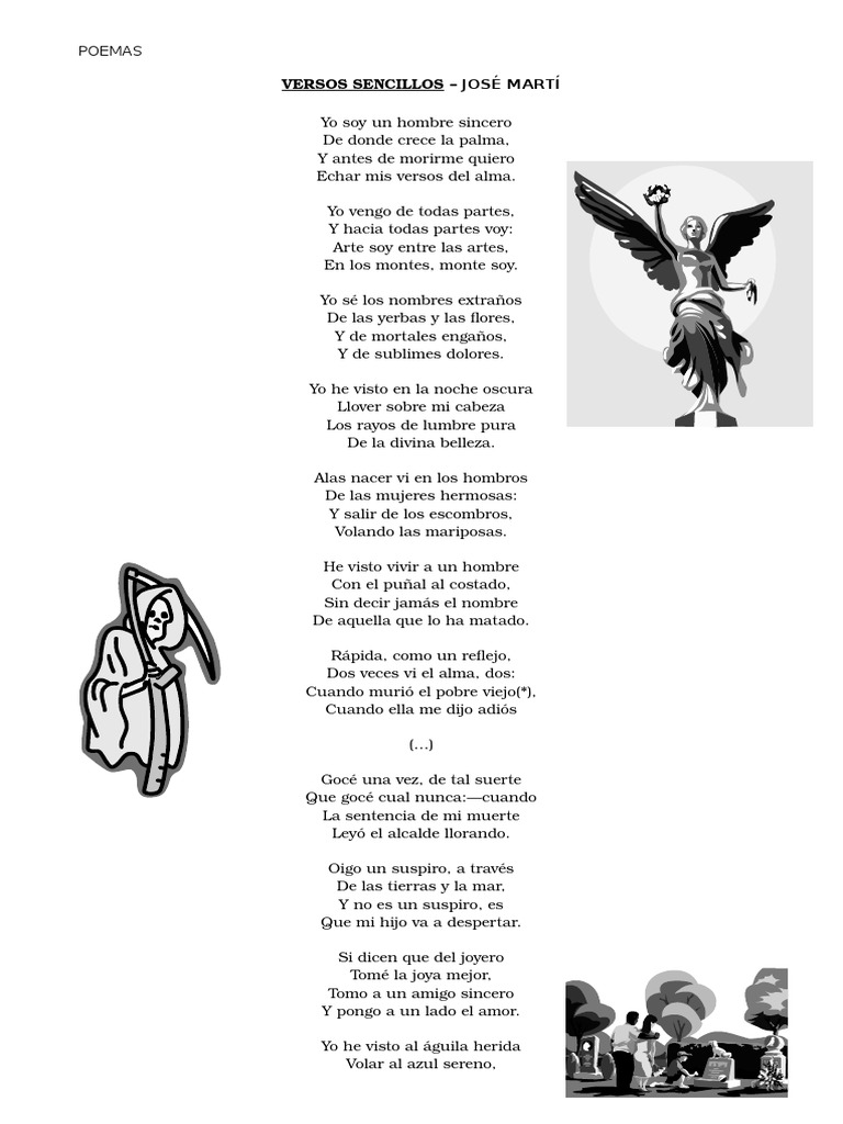 Poesías - Versos Sencillos - Jose Marti | PDF | Poesía