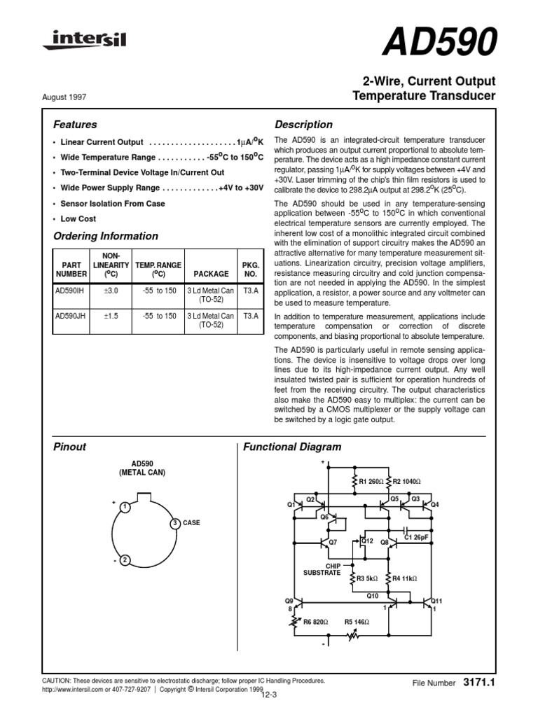 AD590 | Thermocouple | Temperature