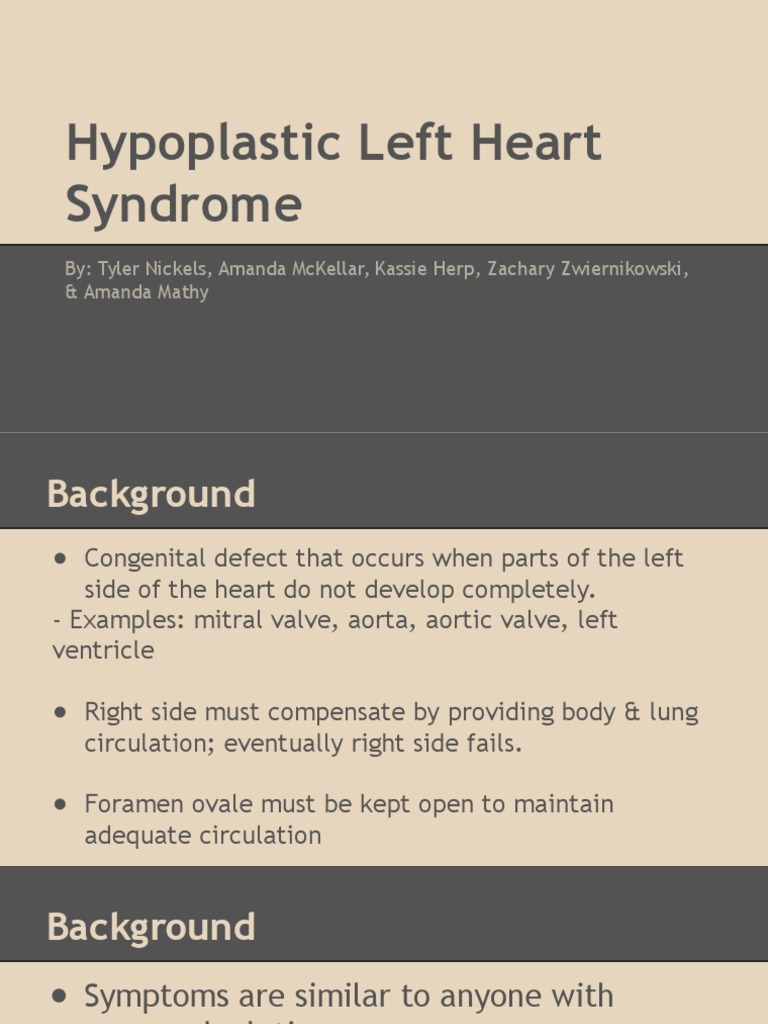 Understanding Hypoplastic Left Heart Syndrome | PDF | Thorax (Human ...