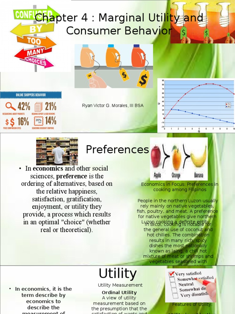Marginal Utility in Consumer Behavior | PDF | Utility | Marginal Utility