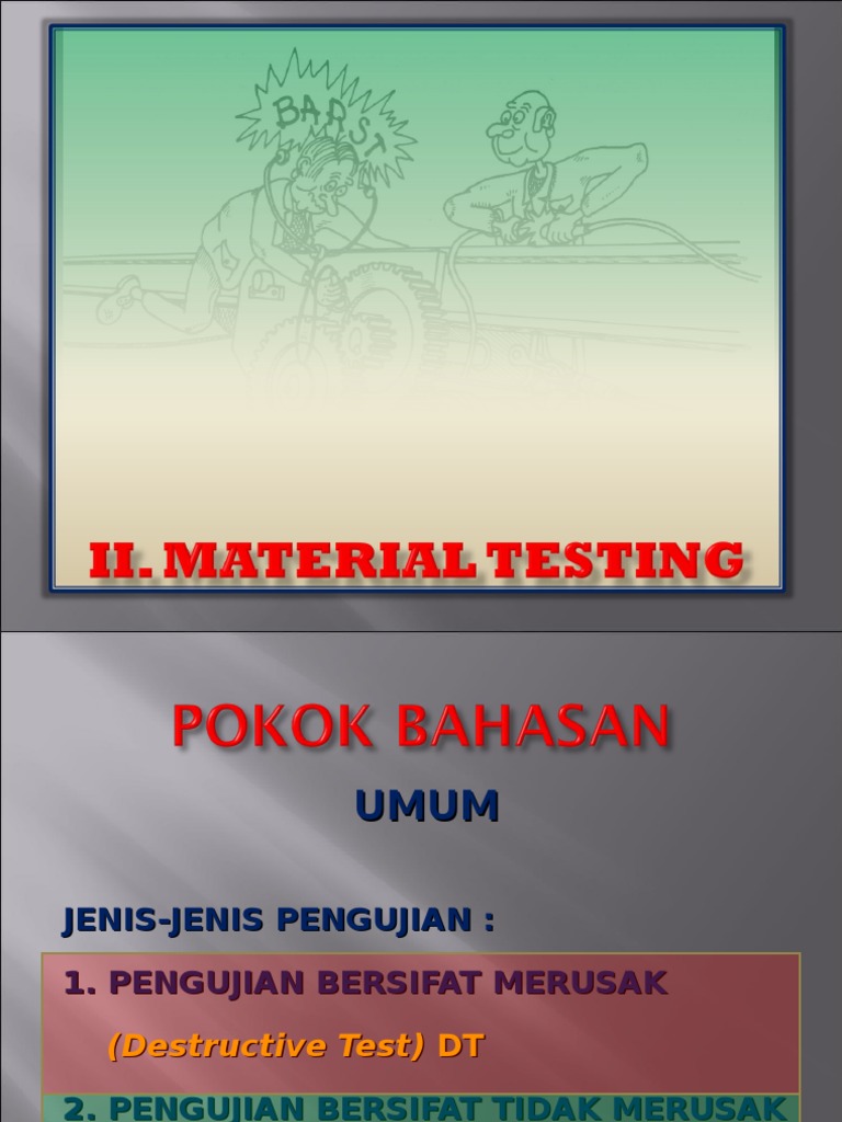 1.pengujian Bahan | PDF | Sains & Matematika