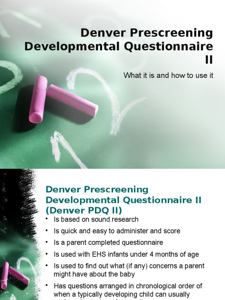 Denver II Test | PDF | Perception | Action (Philosophy)