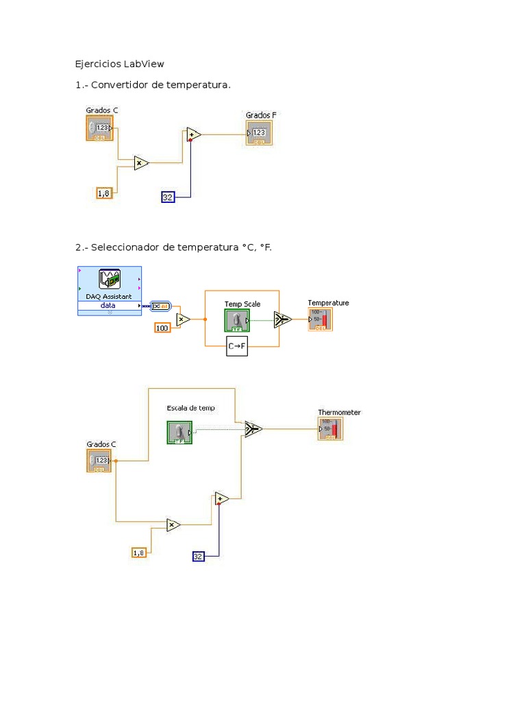 Ejercicios LabView | PDF