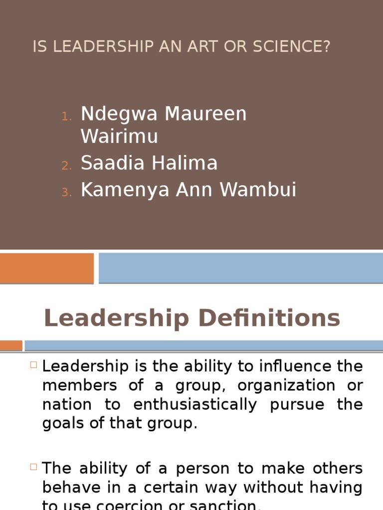 Leadership: Art and Science Debate | PDF | Leadership | Empathy