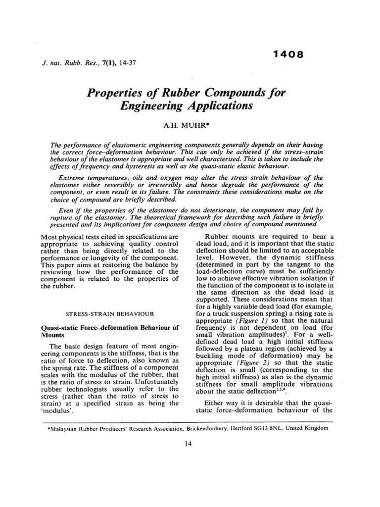 Rubber Compounds | PDF