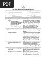 STAR Observation Sheet | PDF | Teachers | Motivation