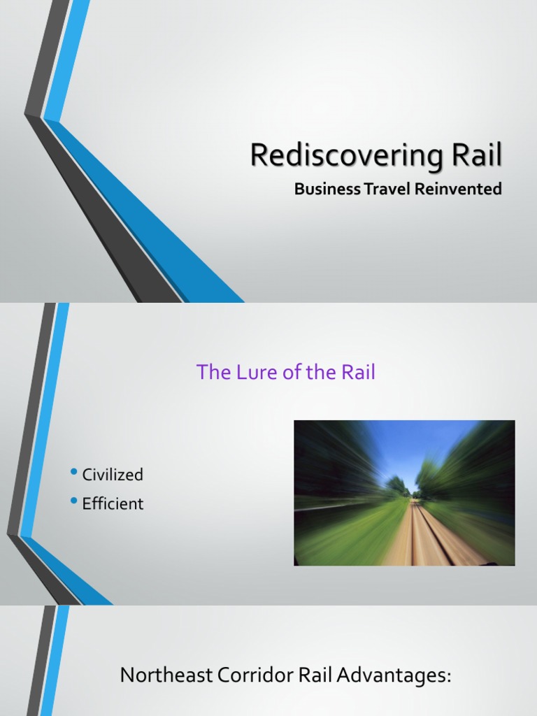 Advantages of Rail Travel Over Air Travel | PDF