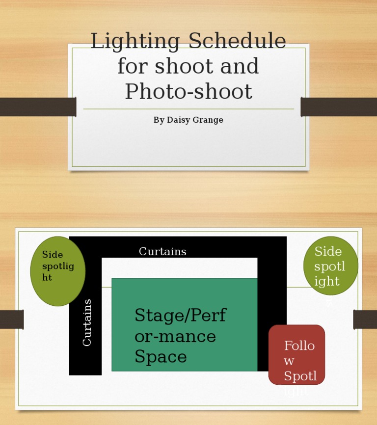 Lighting Schedule For Shoot and Photo-Shoot | PDF