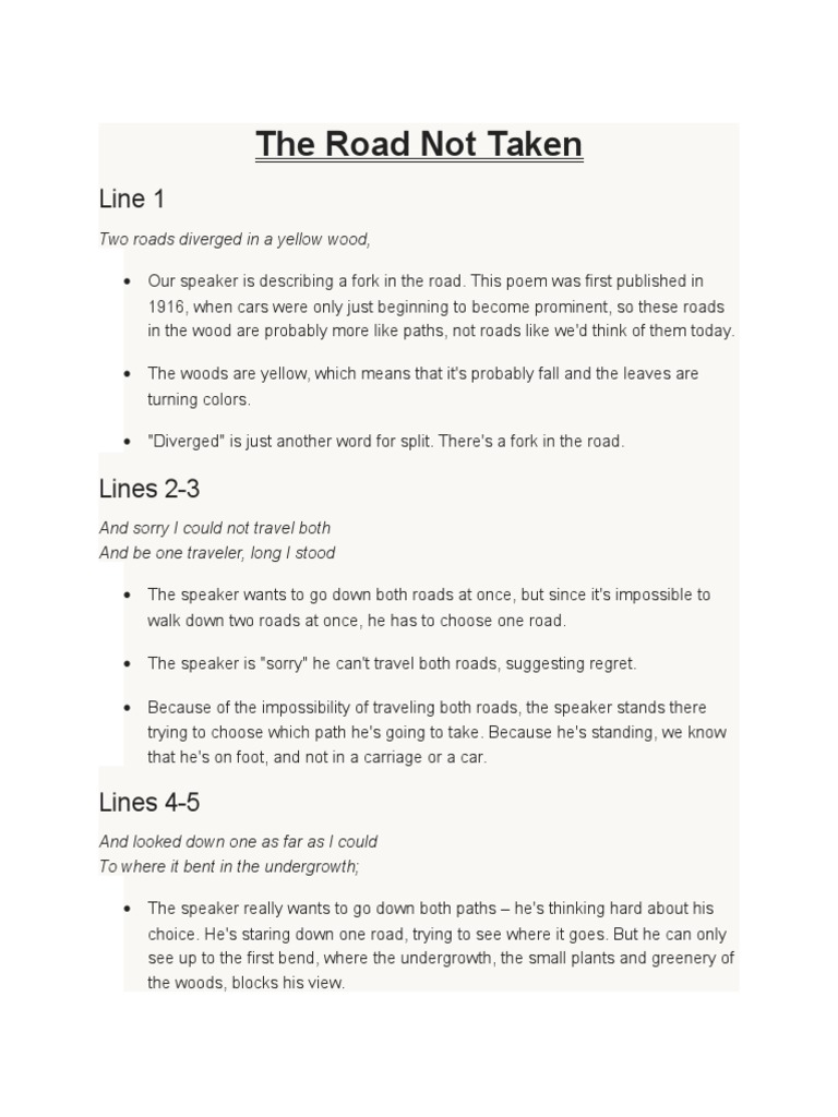 The Road Not Taken | PDF