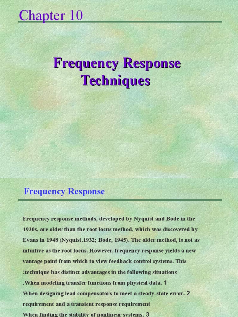 Lect 9-Frequency-Response-techniques 1 | PDF | Systems Theory | Control Theory