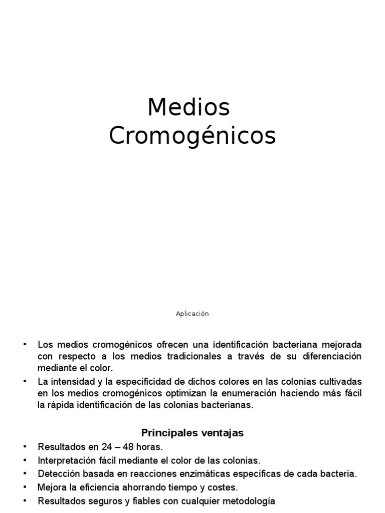 Medios Cromogenicos | PDF | Salmonela | Enzima