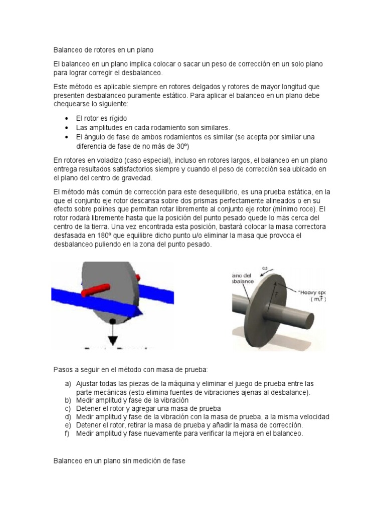 Balanceo Dinamico de Rotores en Un Plano | Masa | Fase (ondas)