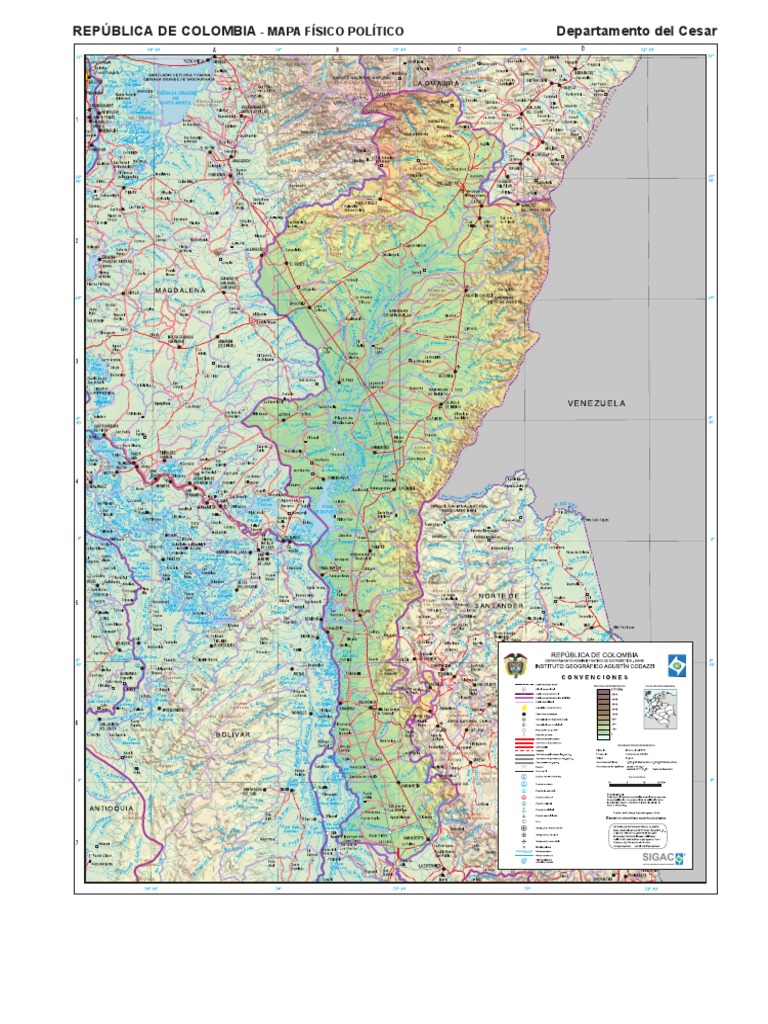 Mapa Geologico Departamento Del Cesar | PDF