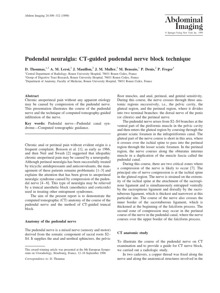 Pydental Neuralgia. CT Guided Block Technique | PDF | Musculoskeletal ...