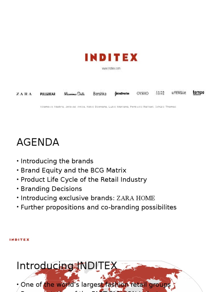 Inditex Ver. 2 | PDF | Brand | Retail