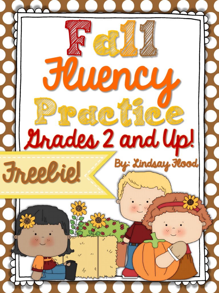 Fall Fluency Practice Cards for Grades 2+ | PDF | Punctuation | Semiotics