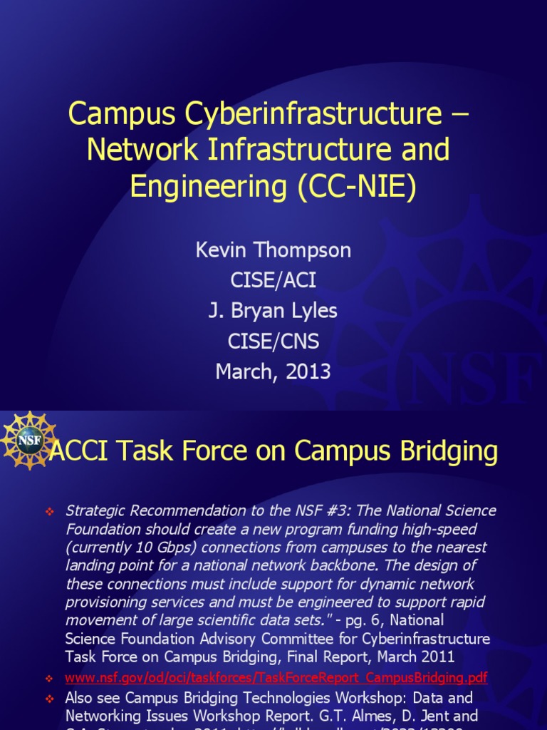 Campus Cyberinfrastructure - Network Infrastructure and Engineering (CC ...