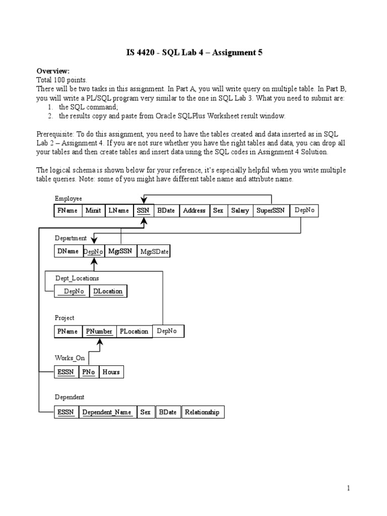 SQL Lab | Download Free PDF | Sql | Areas Of Computer Science
