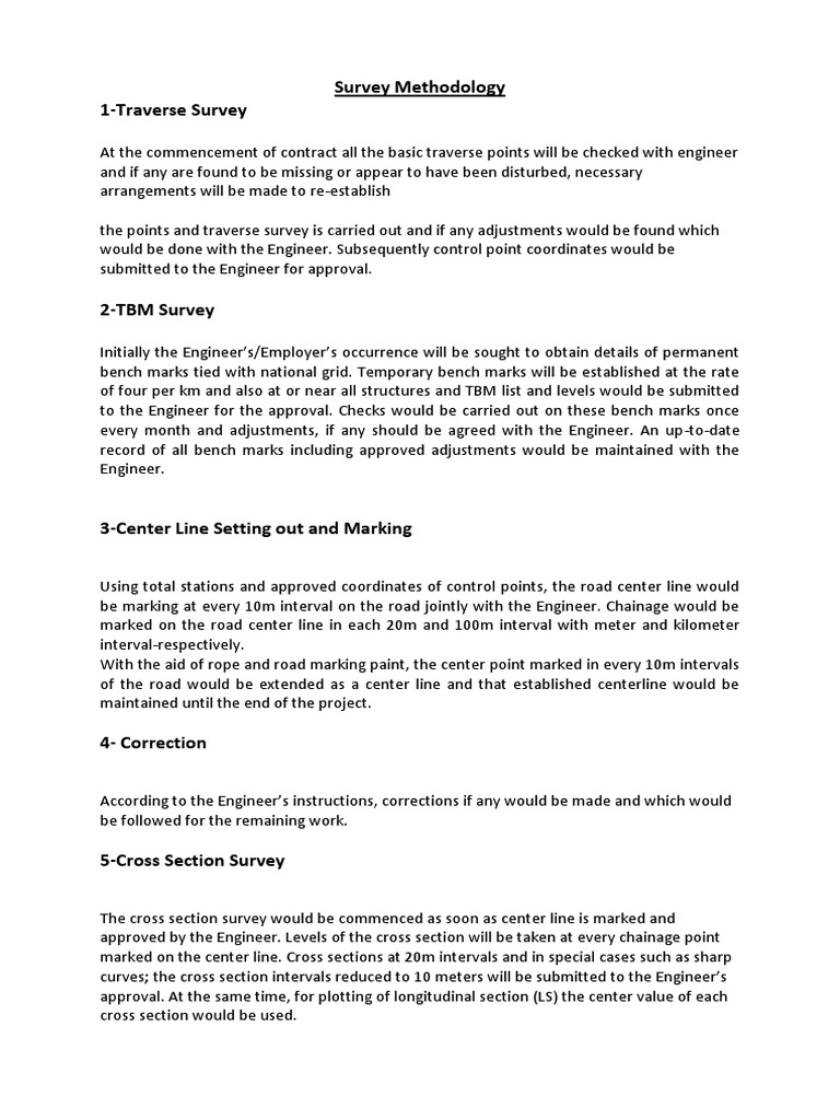 Survey Methodology | PDF | Calibration | Surveying