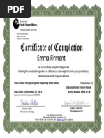 PSEA - Course Certificate - PSEA | PDF