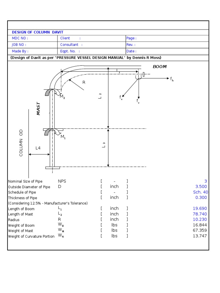 Davit With Elbow | PDF | Science & Mathematics
