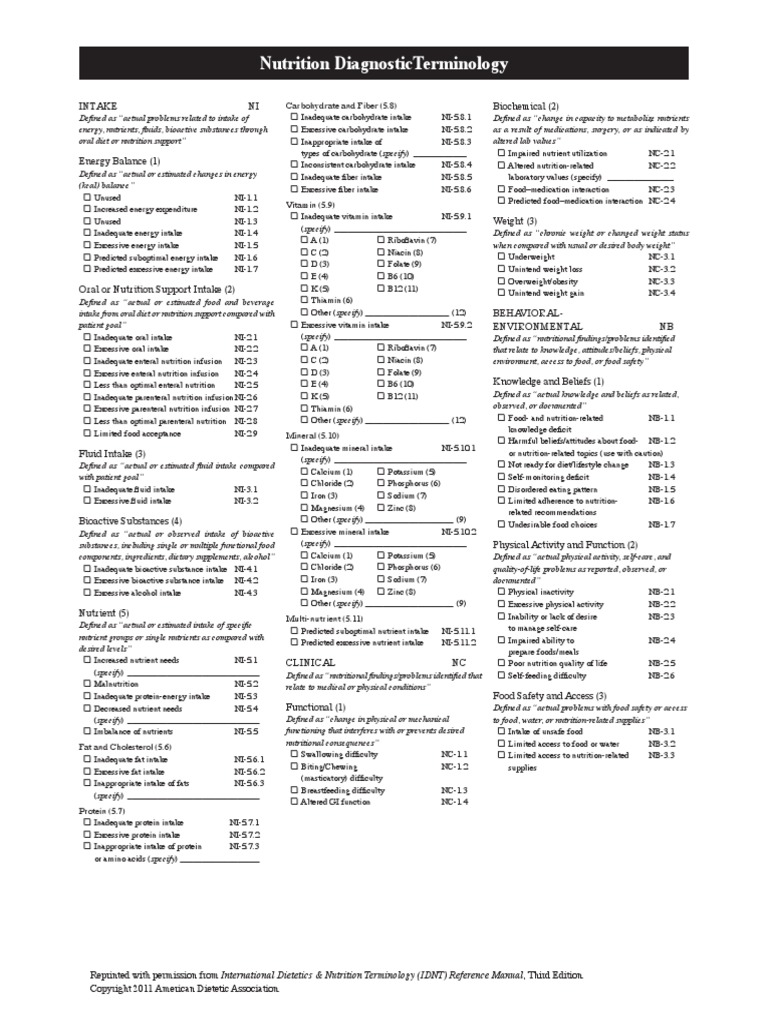 ND Terminology | PDF | Nutrients | Nutrition