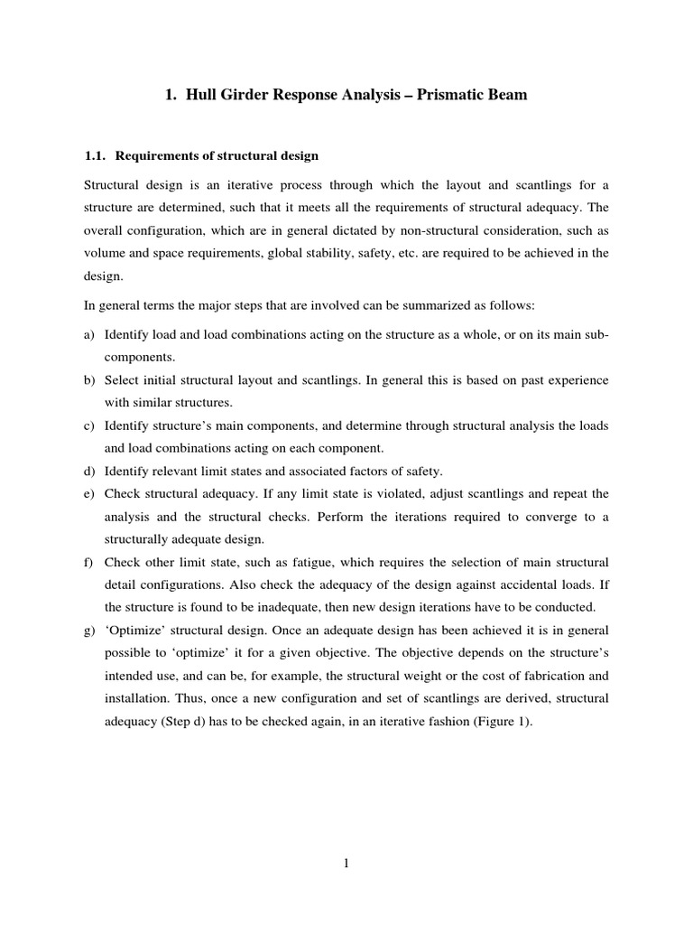 Ship Structural Design Notes | PDF | Bending | Fatigue (Material)