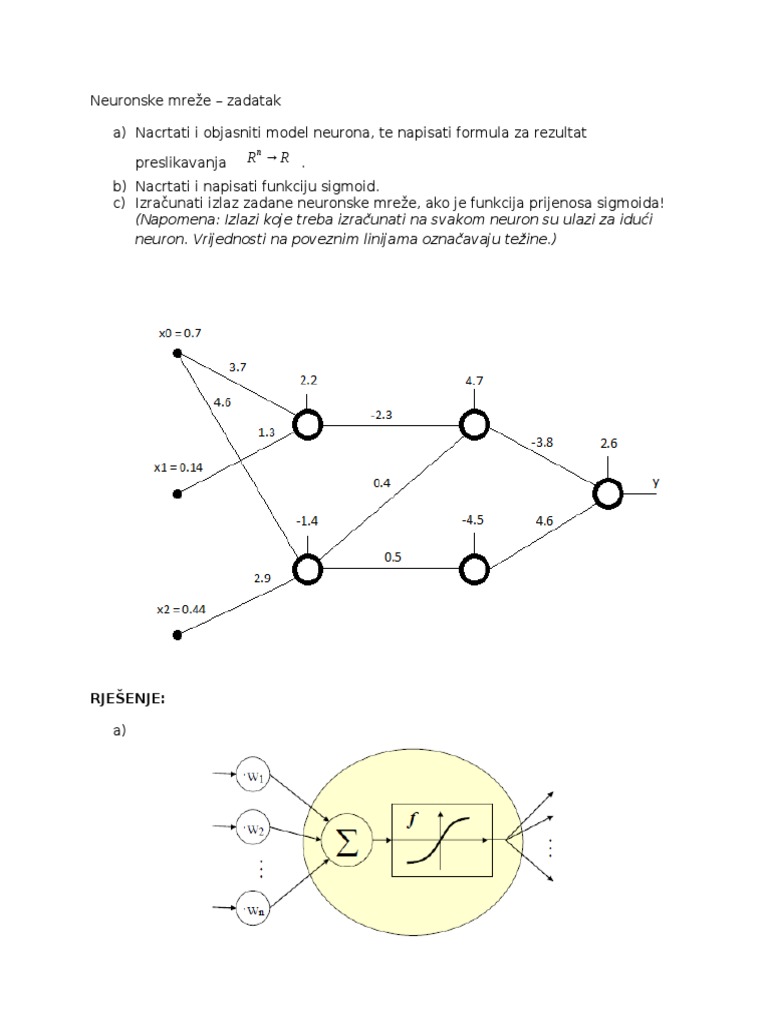 Zadatak Neuronske Mreze | PDF