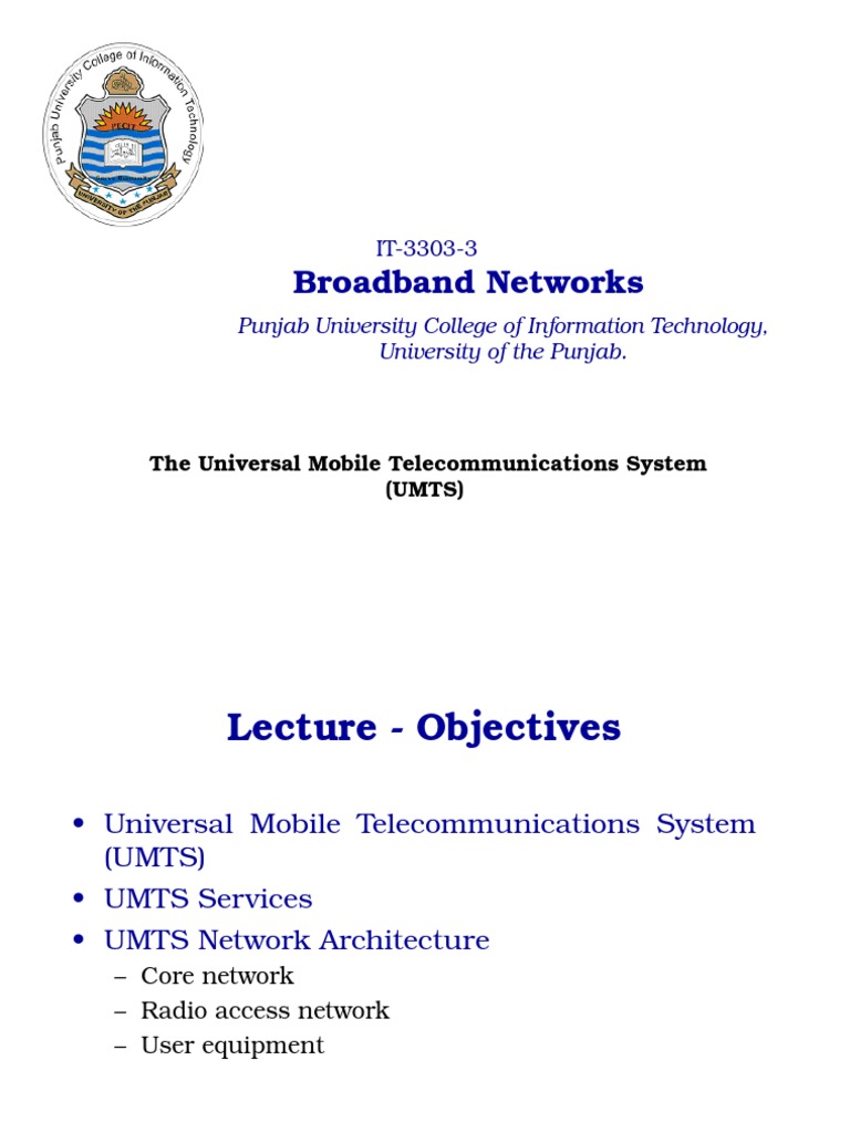 The Universal Mobile Telecommunication System (UMTS) | PDF | Computer Network | Data Transmission