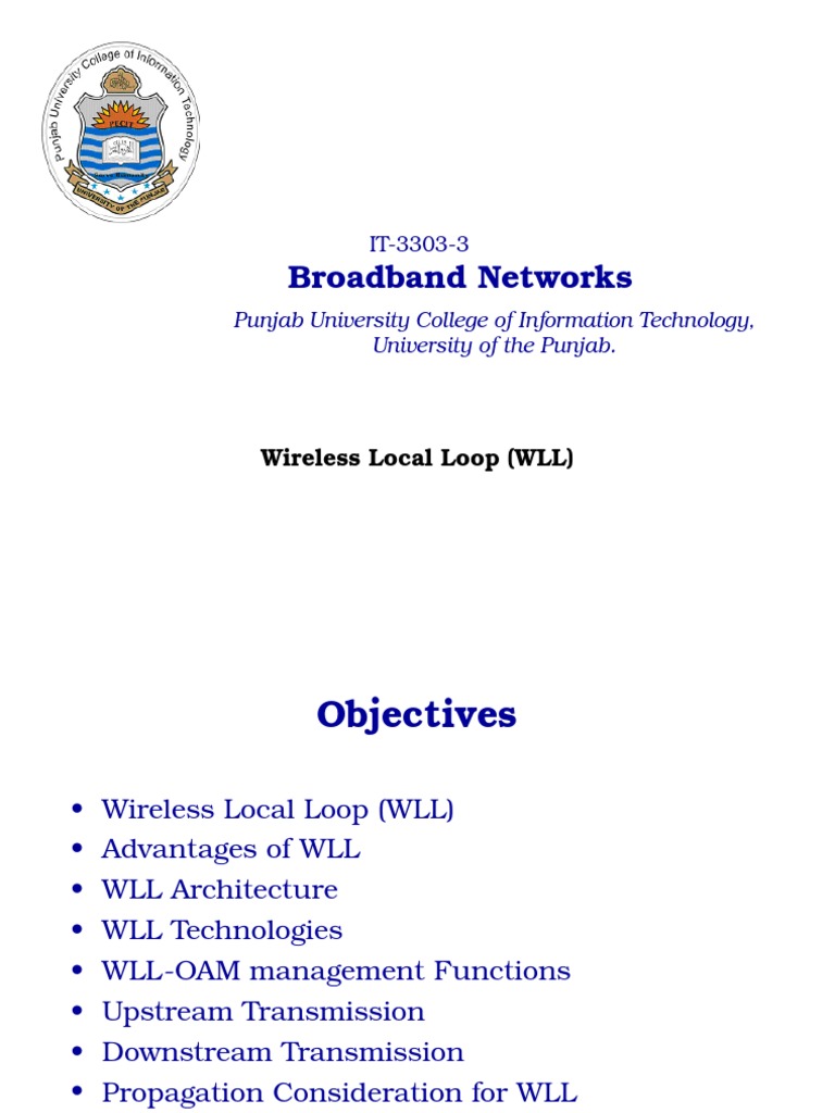 Wireless Local Loop (WLL) | PDF | Internet Access | Duplex ...