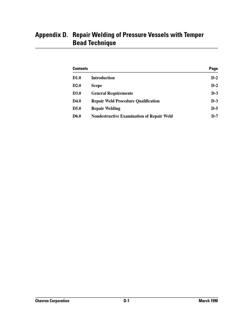 Repair Welding of Pressure Vessels | PDF