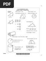 Mensuration Formula Sheet | PDF