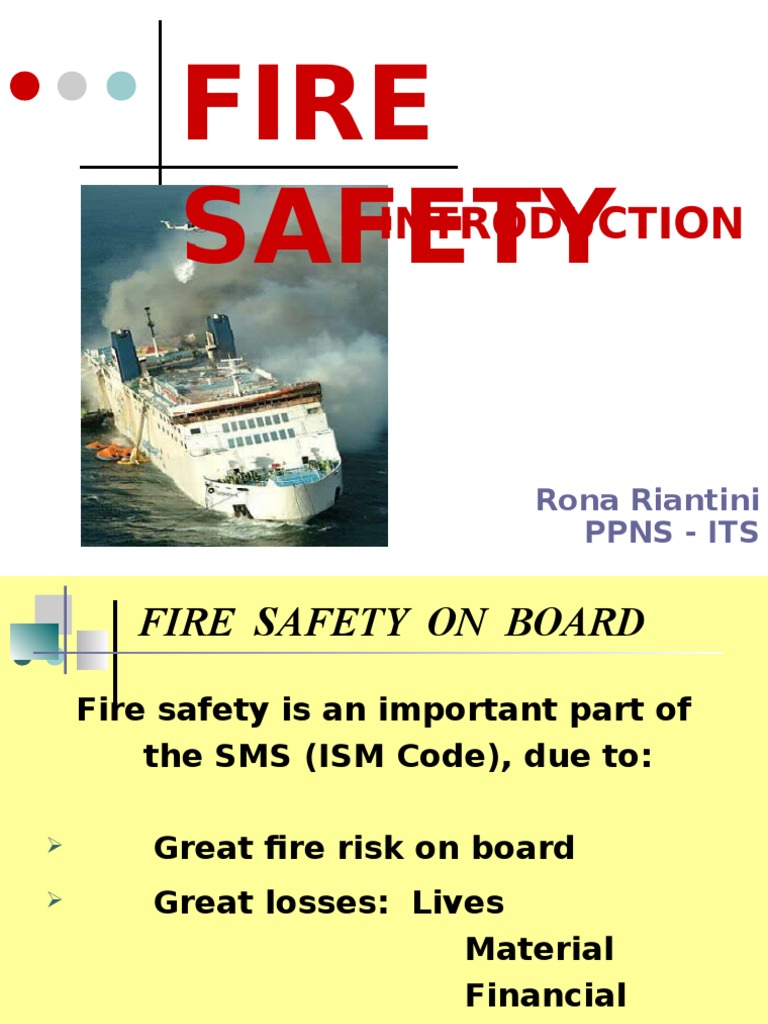 01-FIRE SAFETY.ppt | Fire Safety | Ships