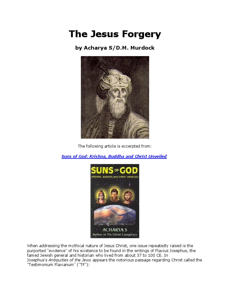 Jesus Forgery Exposed in Josephus Text | PDF | Josephus | Jesus