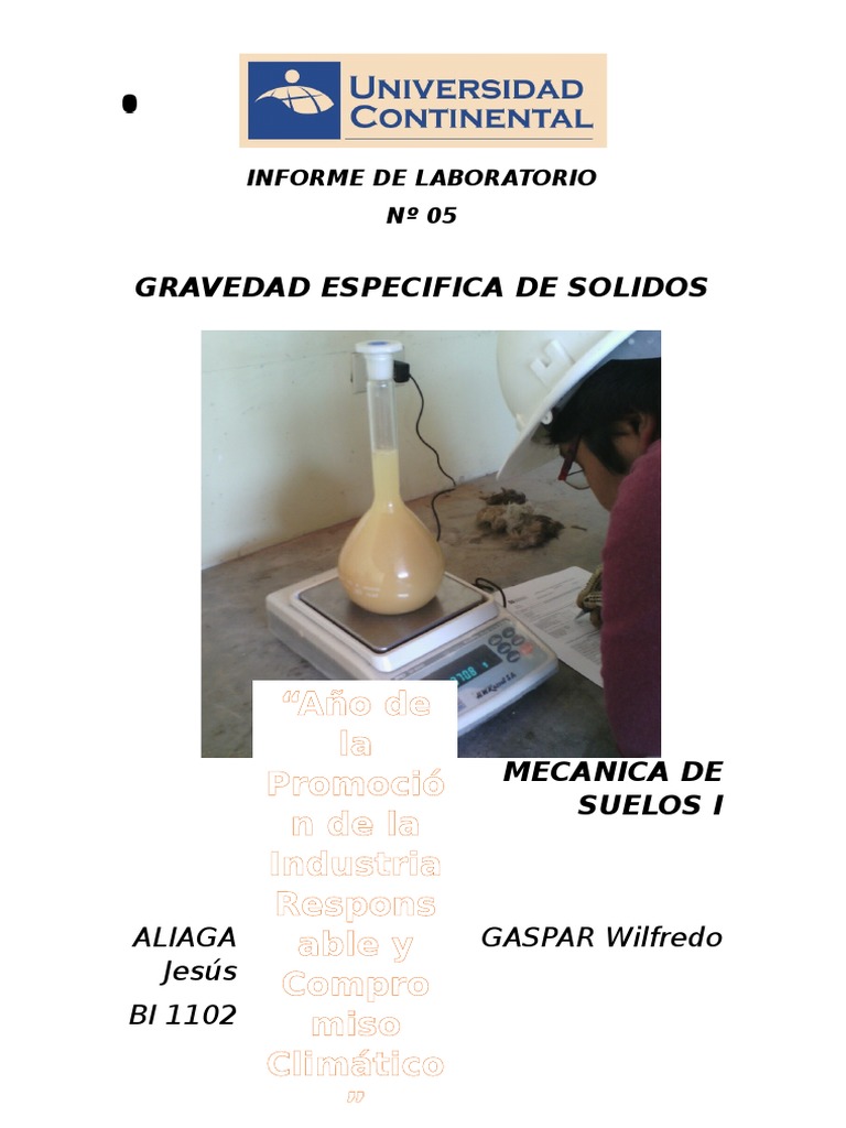 gravedad especifica de solidos | Densidad | Mecánica de suelos
