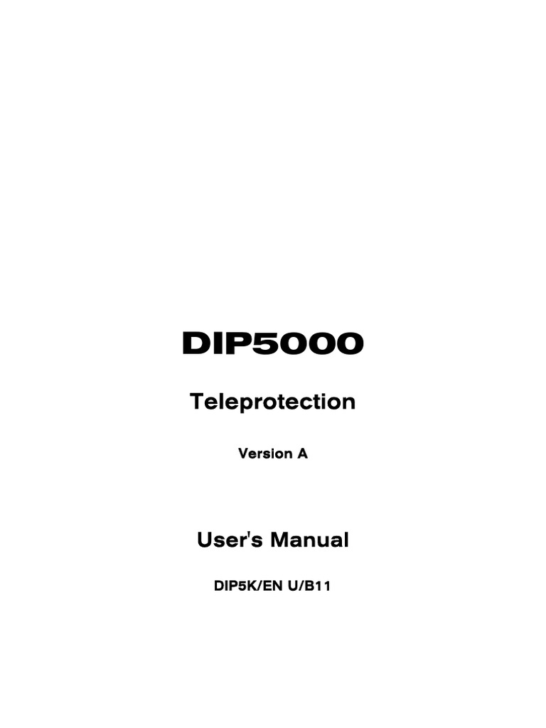 DIP5000 Teleprotection Manual | PDF | Electrical Connector | Power Supply