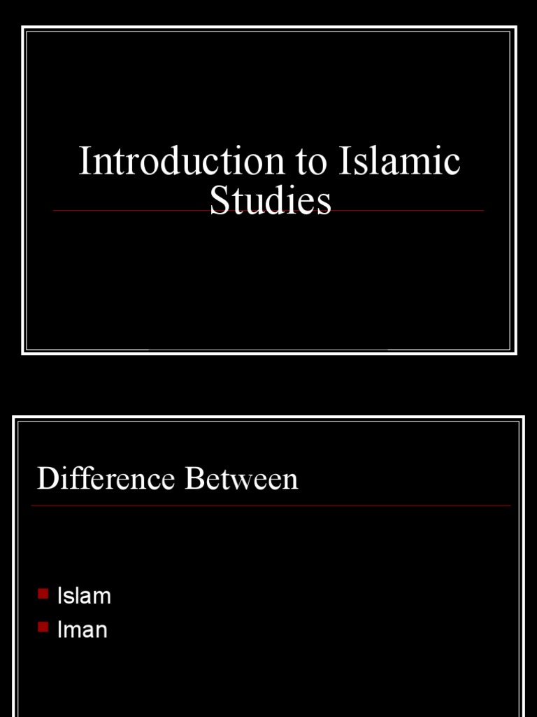 Introduction of Islamic Studies | PDF | Self-Improvement | Religion ...