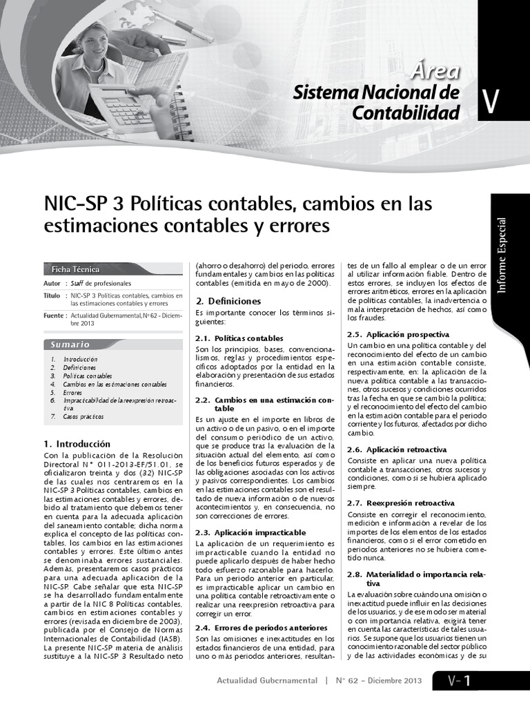 NIC 3 SP | PDF | Estado financiero | Contabilidad