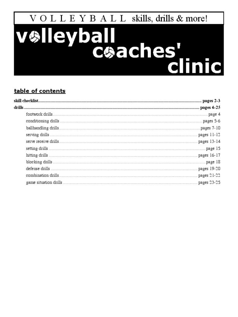 Volleyball Skills and Drills Guide | PDF | Volleyball | Hand