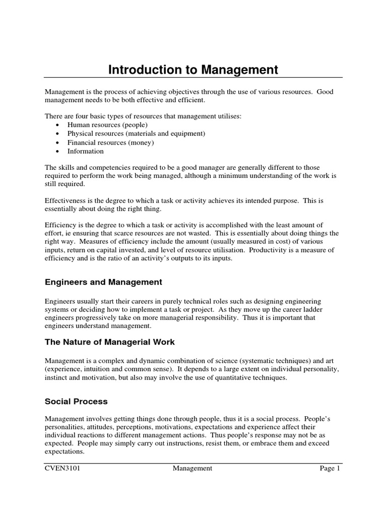 Lecture Management 2014 | PDF | Resource | Motivation