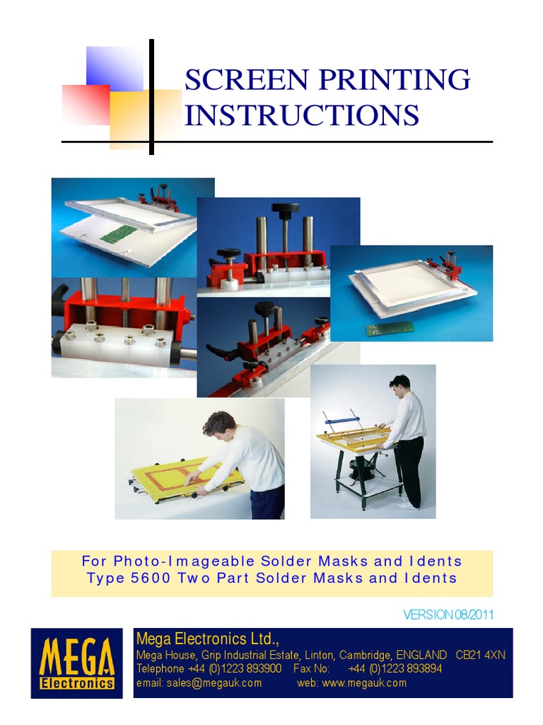Screen Printing Instructions | PDF | Technology & Engineering