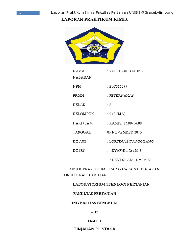 Konsentrasi Larutan | PDF | Kesehatan Holistik